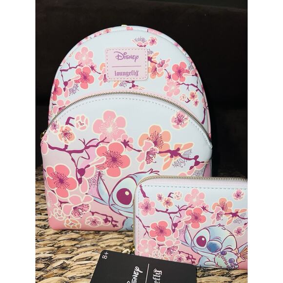 Loungefly | Bags | Nwt Loungefly Disney Stitch Scrump Cherry Blossoms ...